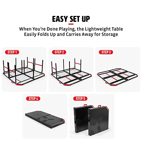 EastPoint Sports 4 Way Hyper Pong: Innovative Outdoor Ping Pong Table ...