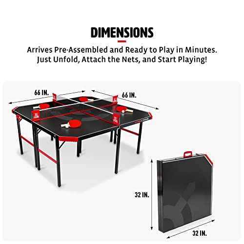 EastPoint Sports 4 Way Hyper Pong: Innovative Outdoor Ping Pong Table ...