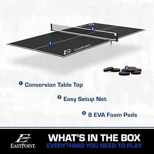 EastPoint Sports Foldable Table Tennis Conversion Top: Transforming Any ...